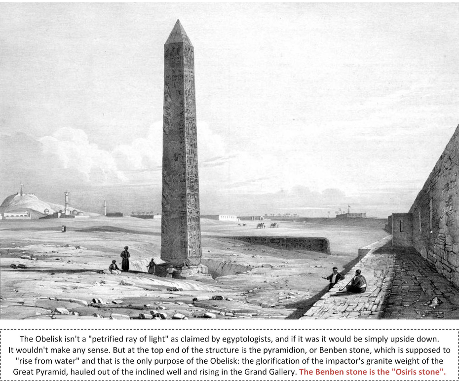 The Obelisk and the Benben stone